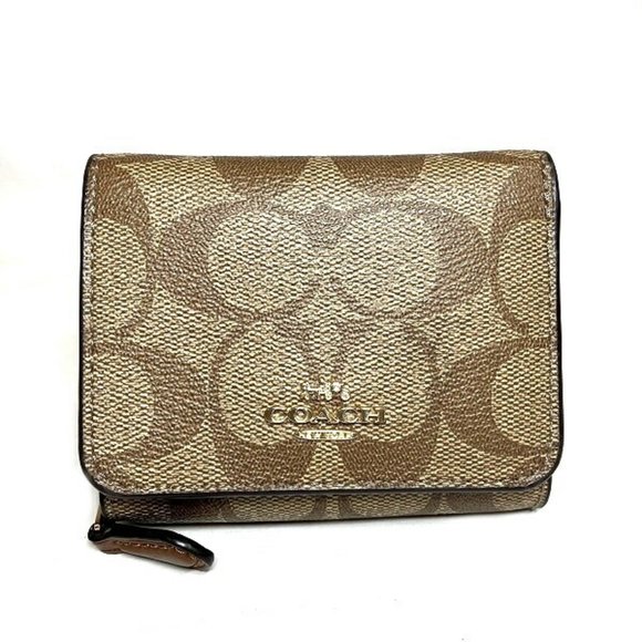 OTHERS | Accessories | Coach Coach Signature F432 Brown Trifold Wallet ...